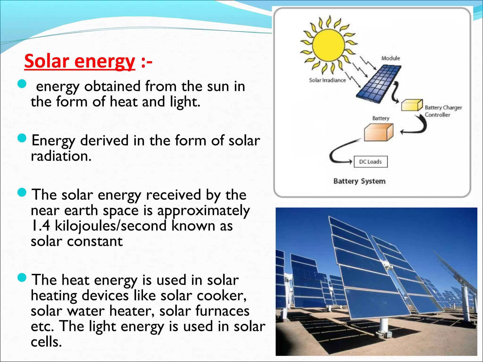 Non conventional sources of energy | PPT