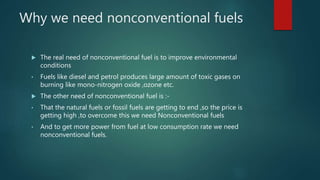 Nonconventional fuels | PPTX