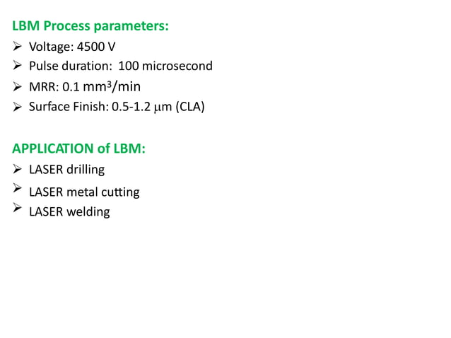 Non conventional machining process | PPTX