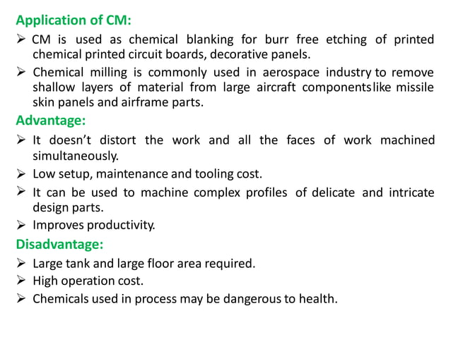 Non conventional machining process | PPTX