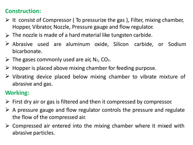 Non conventional machining process | PPTX