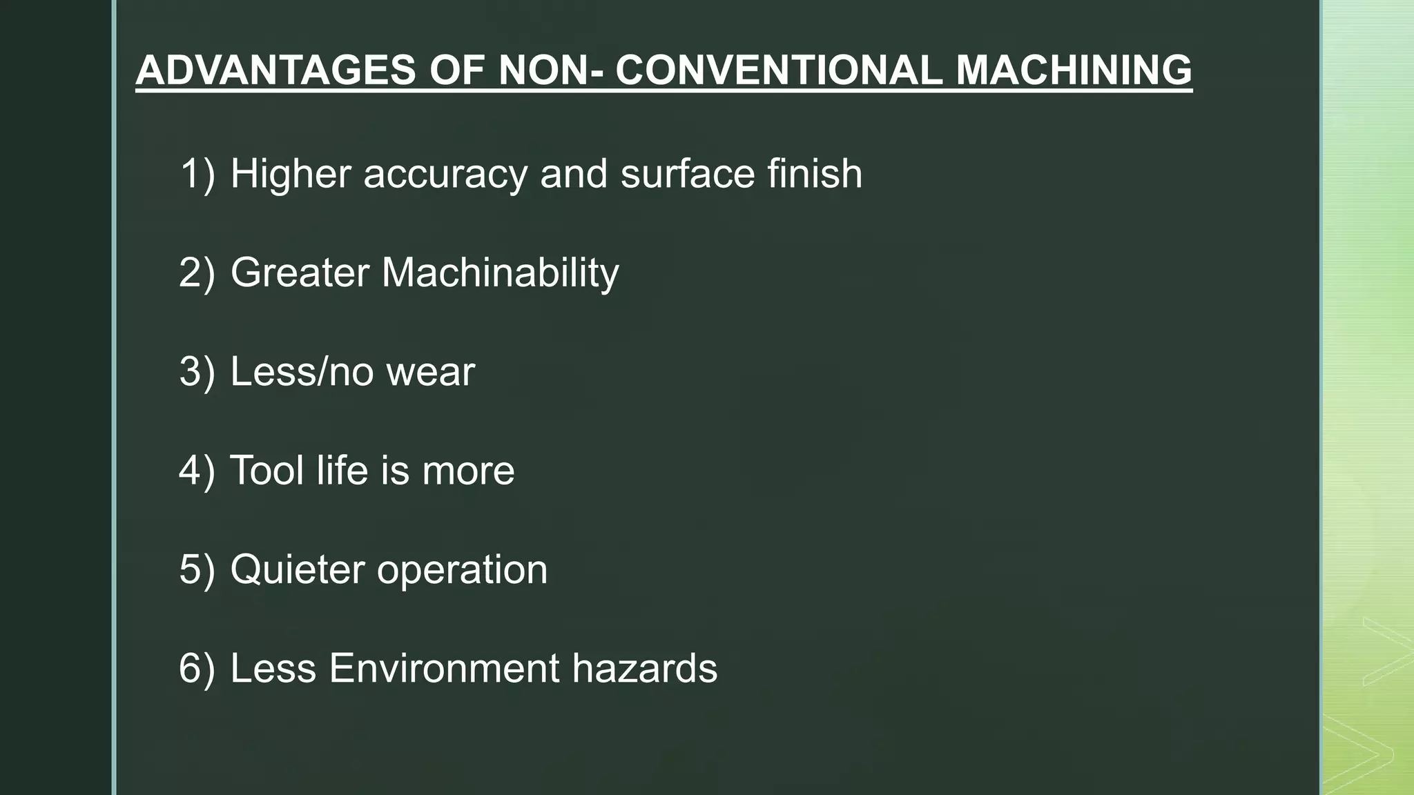 Non conventional Machining processes For B.Tech Mechanical Engineering ...