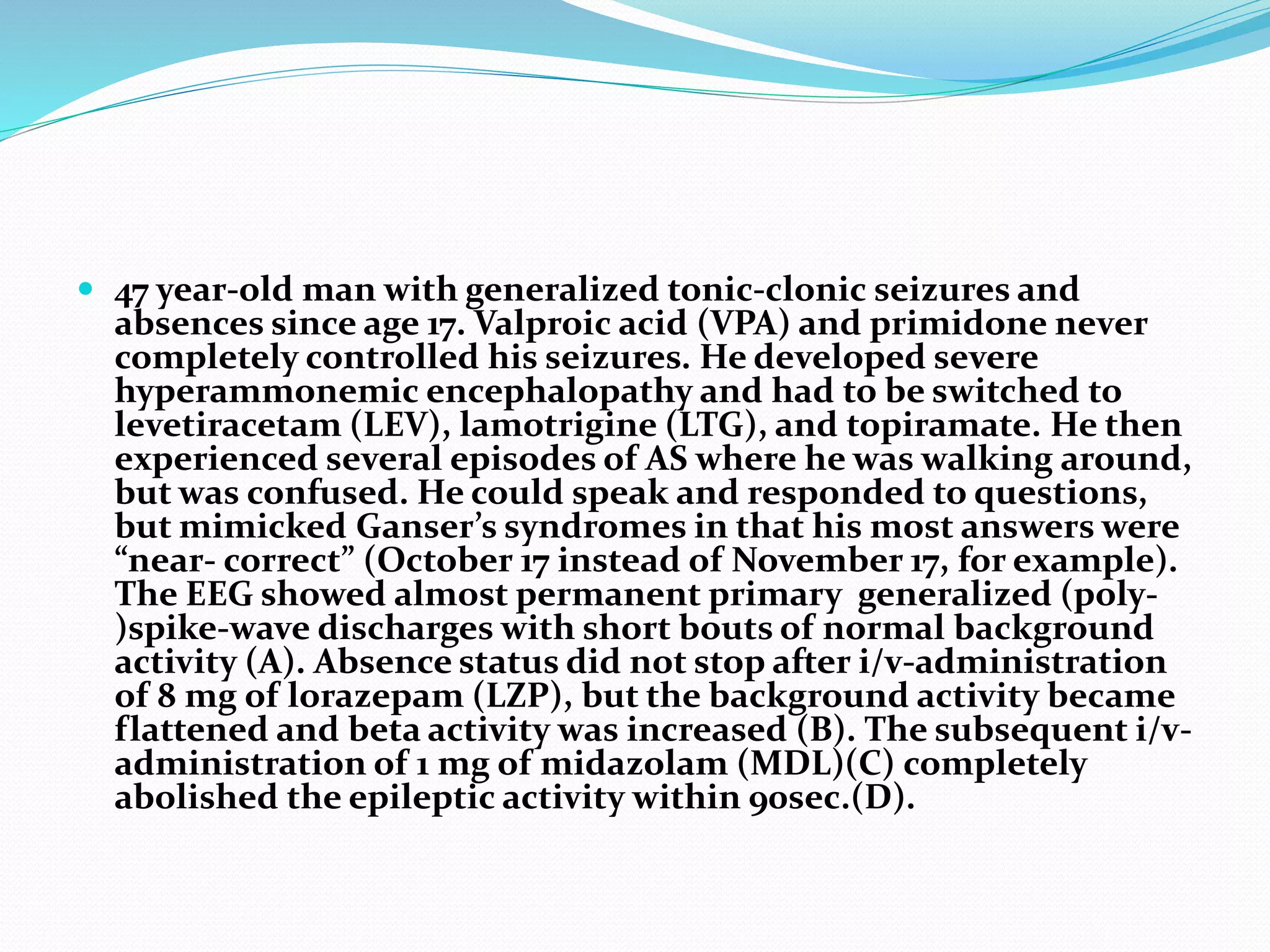 Non convulsive status epilepticus clinical features, diagnosis | PPTX