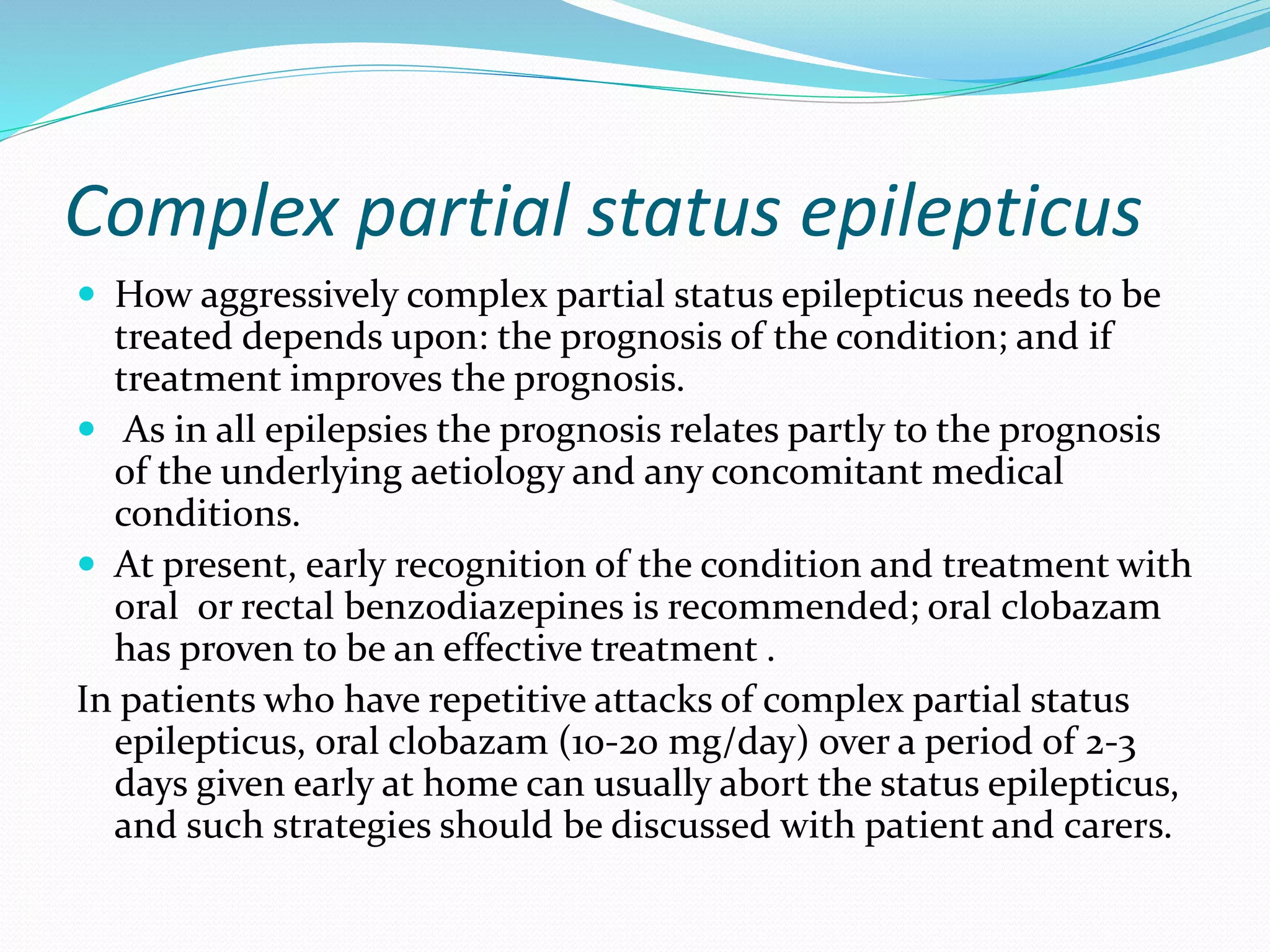 Non convulsive status epilepticus clinical features, diagnosis | PPTX