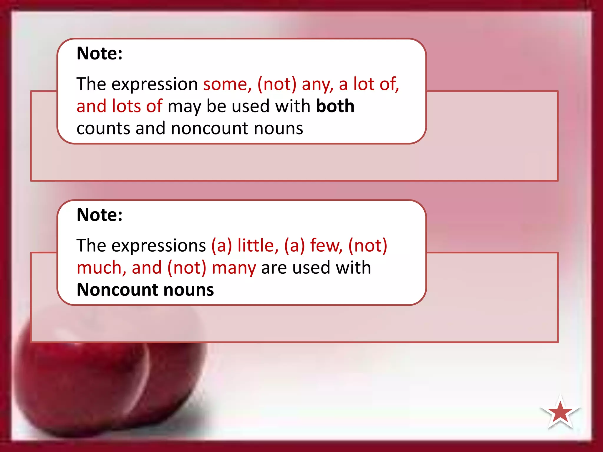 Noncount nouns versus count nouns | PPT | Free Download