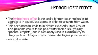 Non covalent bonds | PPTX