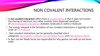 Non covalent bonds | PPTX