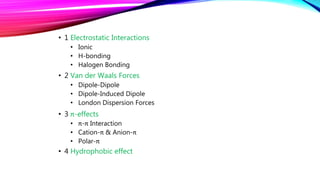 Non covalent bonds | PPTX