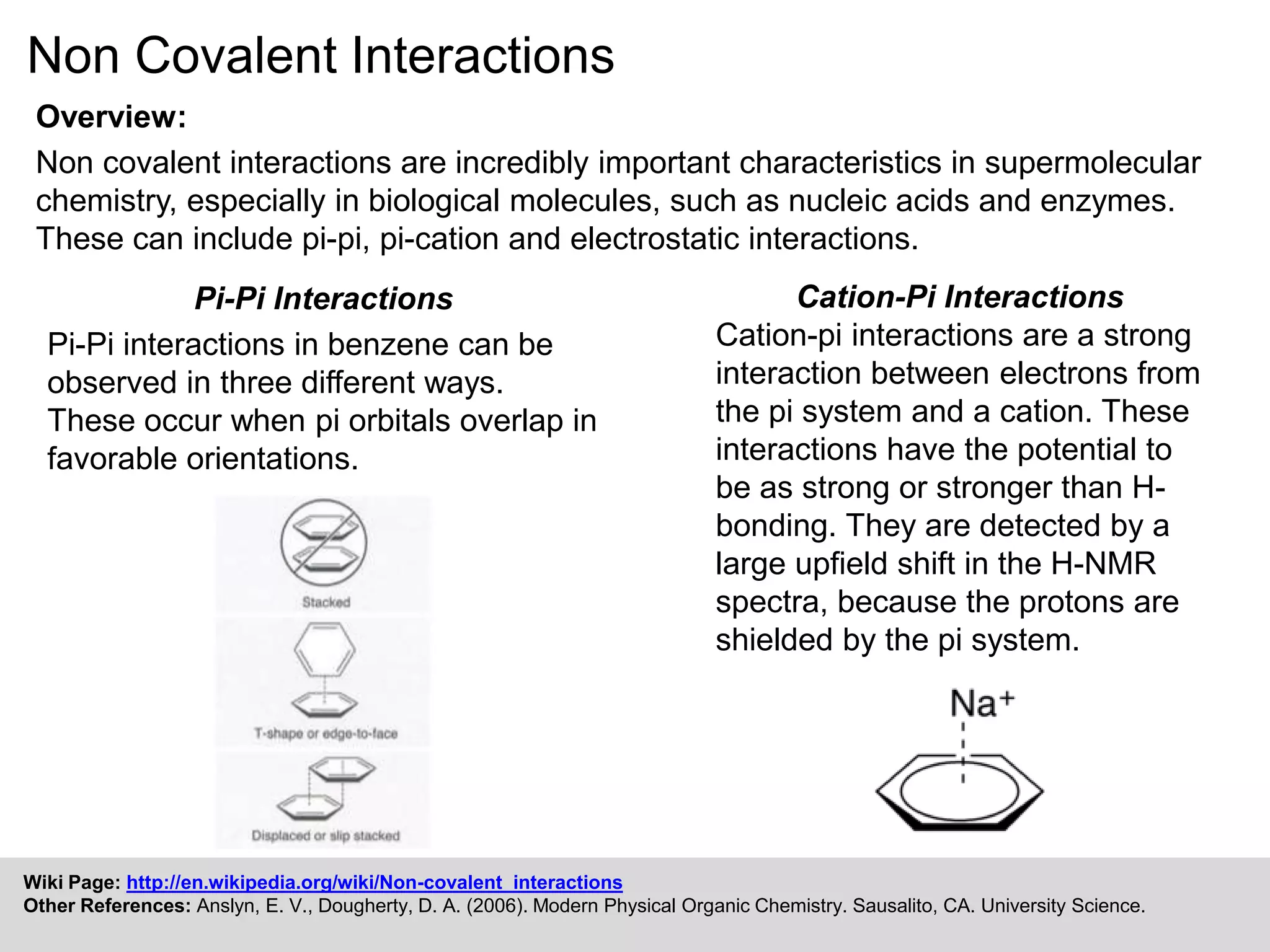 Non covalent interactions | PPTX