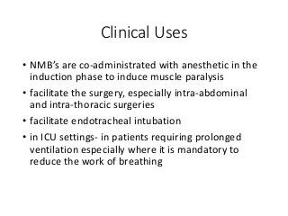Nondepolarizing muscle relaxants | PPTX