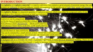 Non destructive methods for analysis of explosive traces | PPTX