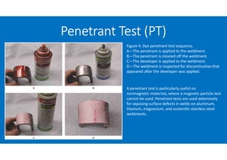 Weld Inspection - Non Destructive Test | PDF