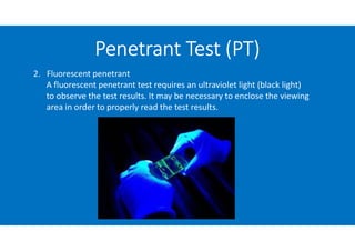 Weld Inspection - Non Destructive Test | PDF