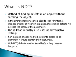 Non destructive testing | PPT