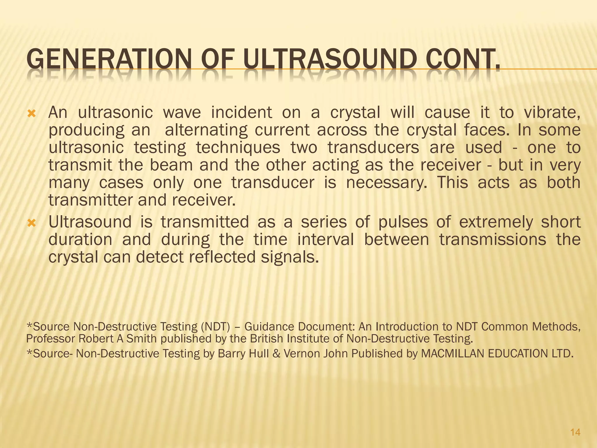 Non Destructive Testing Basic Of Ultrasonic Testing 1 By Rohit Sahu Pdf