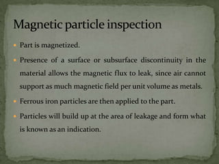 Non destructive testing (ndt) | PPTX