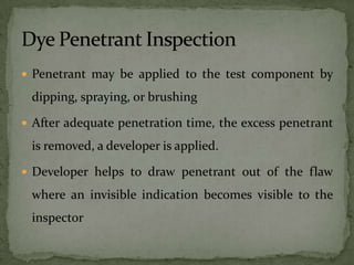 Non destructive testing (ndt) | PPTX