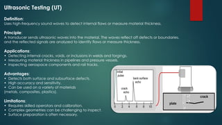 NonDestructive Testing its all types and definitions in details | PPTX