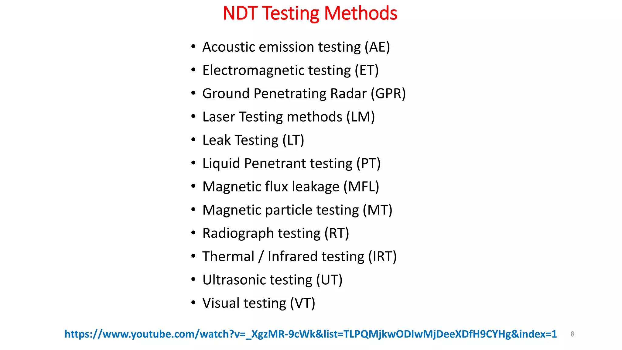Non Destructive Testing (NDT), Testing of Materials | PDF