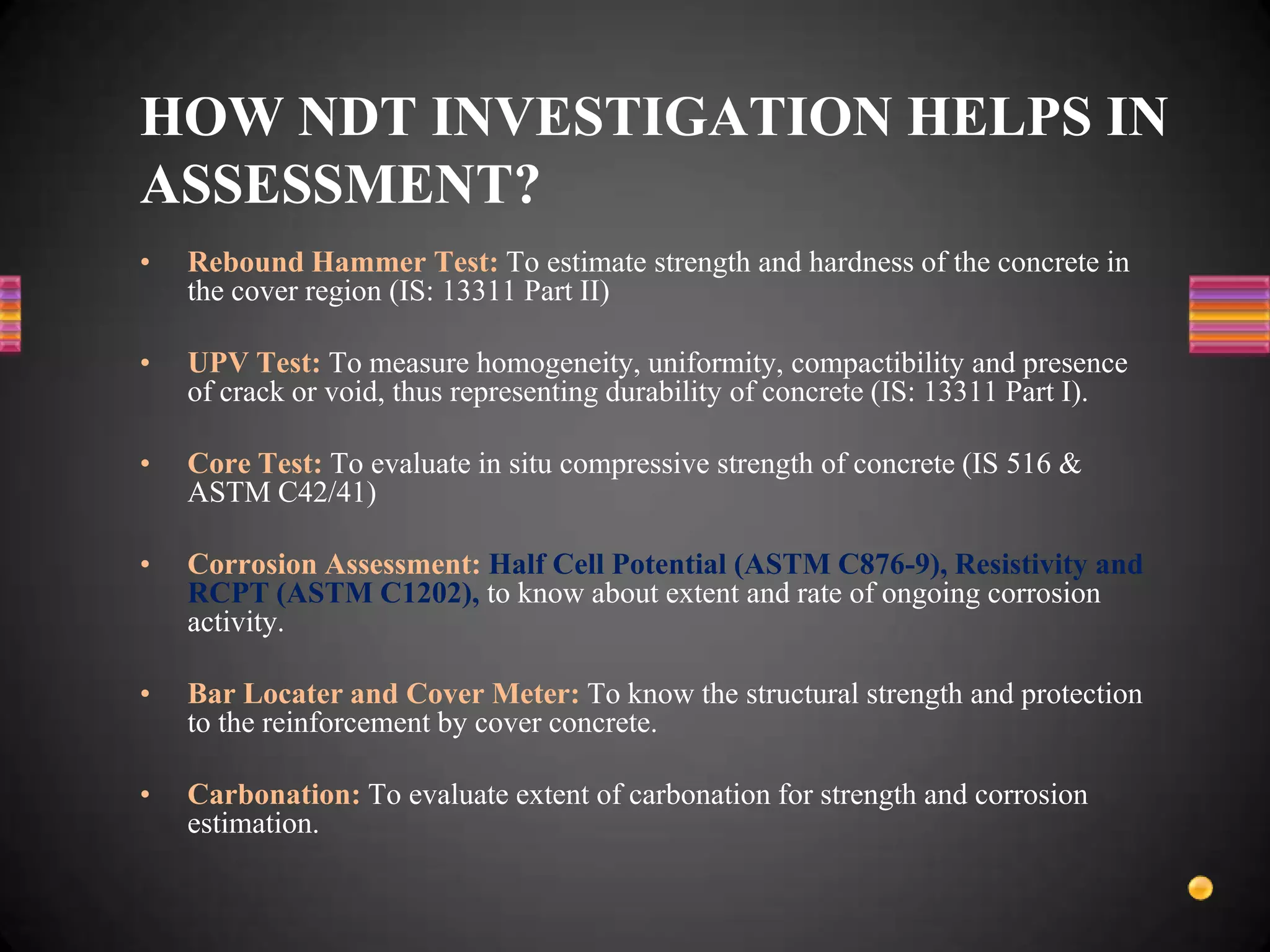Non destructive test on concrete (ndt) | PPTX