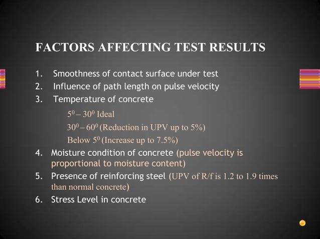 Non destructive test on concrete (ndt) | PPTX | Civil Engineering ...