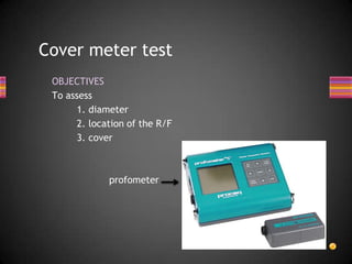 Non destructive test on concrete (ndt) | PPTX