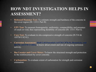 Non destructive test on concrete (ndt) | PPTX