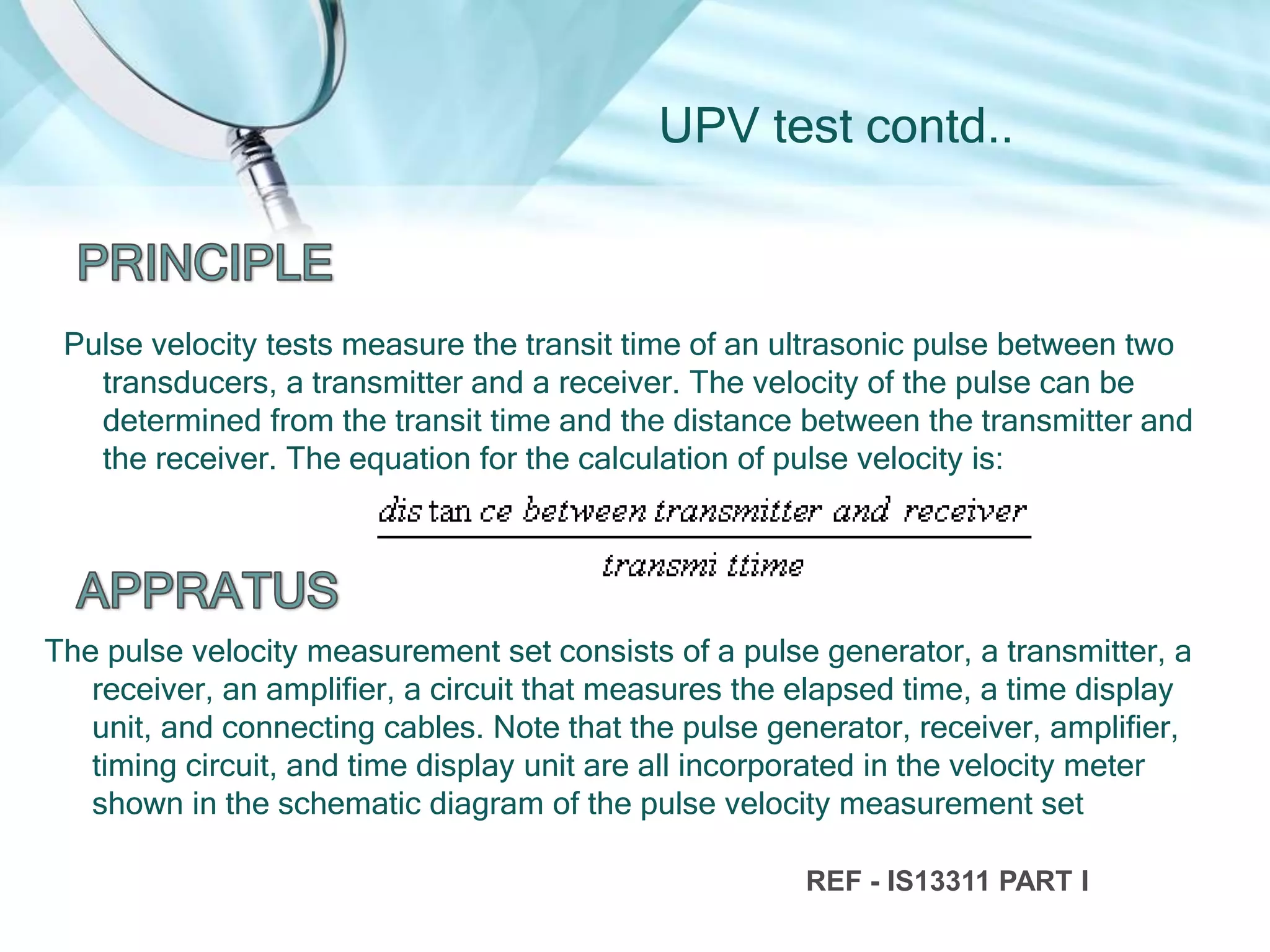 Non destructive test in CIVIL ENGINEERING Construction | PPTX