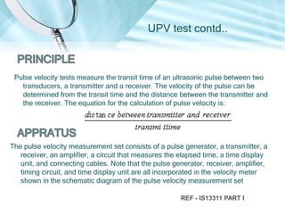 Non destructive test in CIVIL ENGINEERING Construction | PPTX