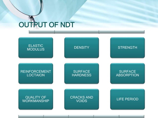 Non destructive test in CIVIL ENGINEERING Construction | PPTX