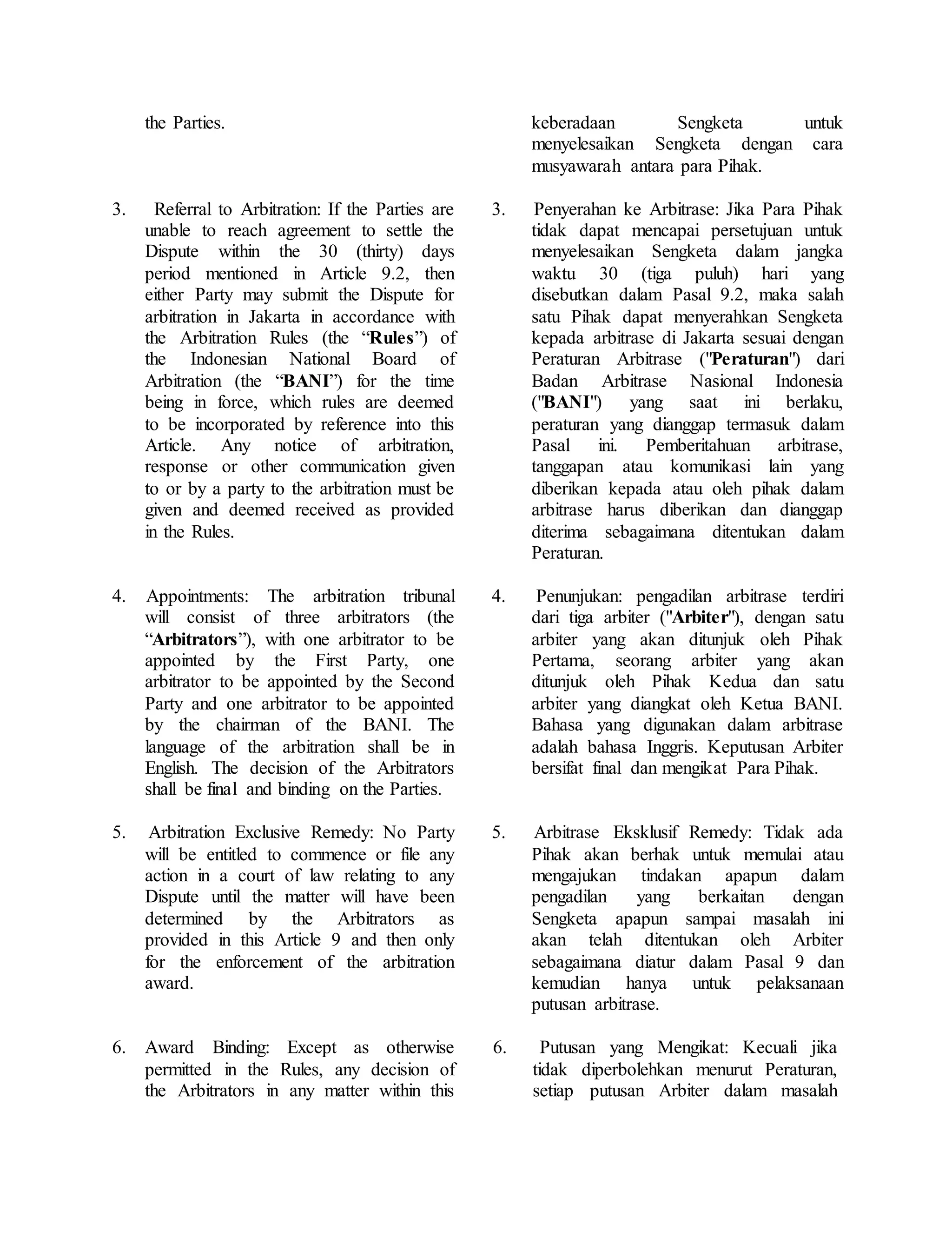 Perjanjian Kerahasiaan Non Disclosure Agreement (NDA) Bilingual ...