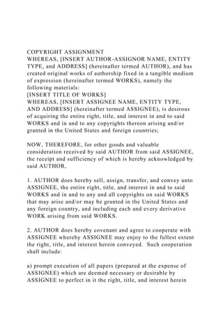 Nondisclosure & Copyright AssignmentworksheetASSIGNMENT 2 IN.docx