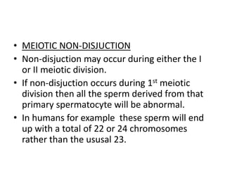 Nondisjunction and its implications ppt | PPTX