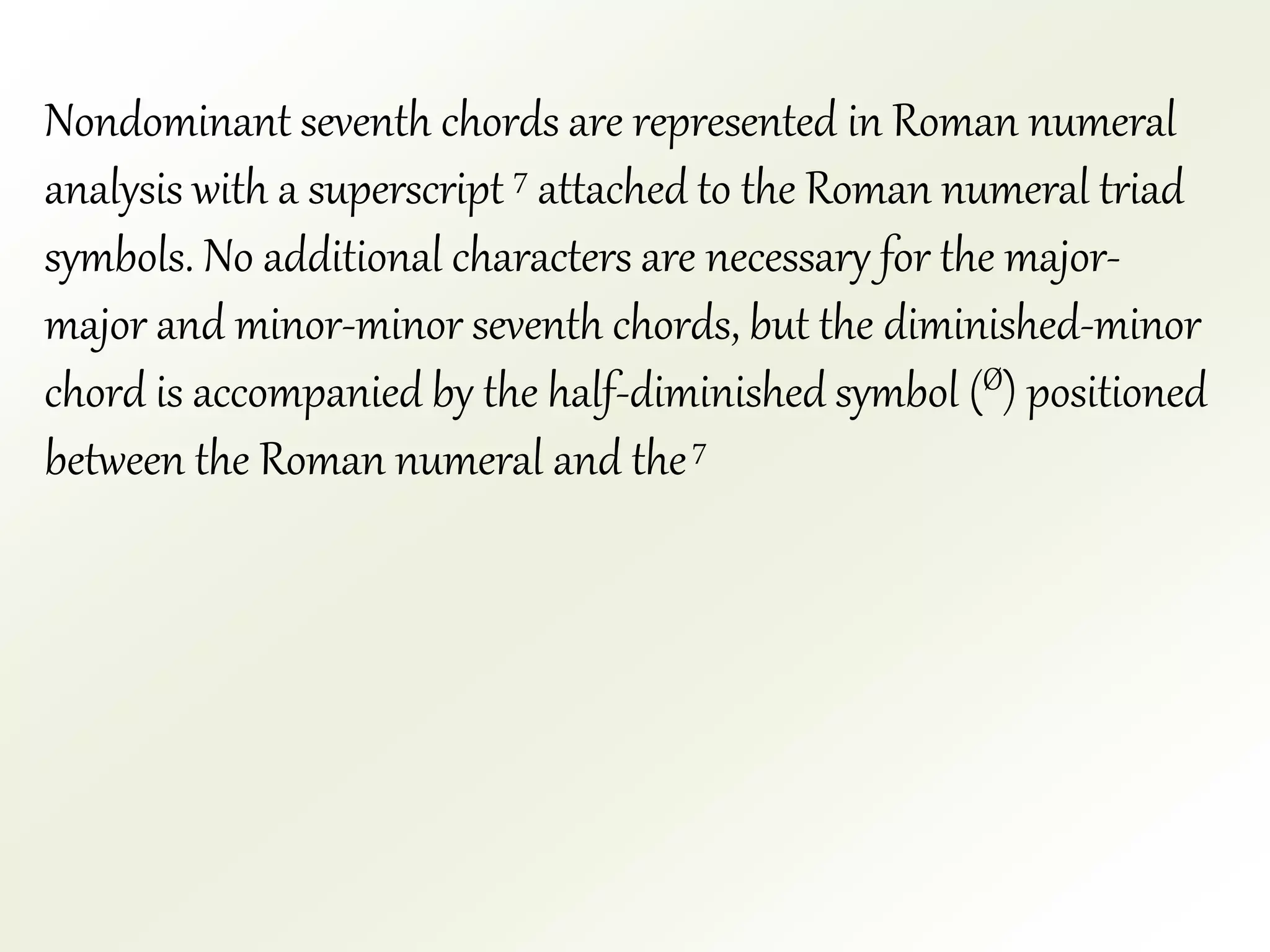 Nondominant Seventh Chords | PPTX