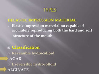 Non elastic impresssion material | PPTX | Dental Health | Diseases and ...