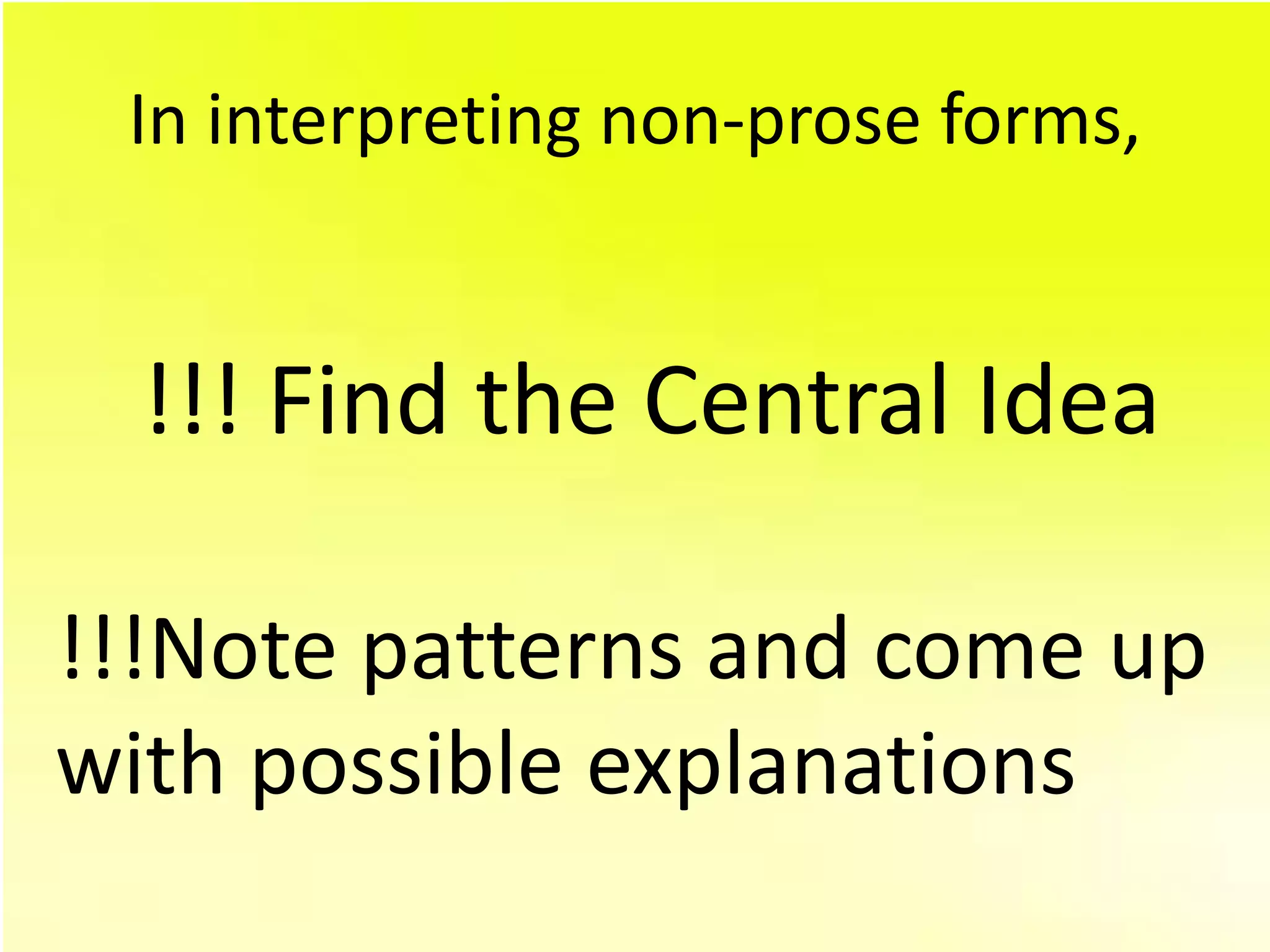 None prose forms | PPT | Free Download
