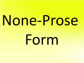 None prose forms | PPTX