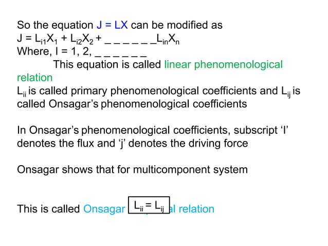 Non-equilibrium Thermodynamics | PPTX