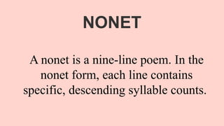 Vertical Measure poetry presentation slides | PPTX