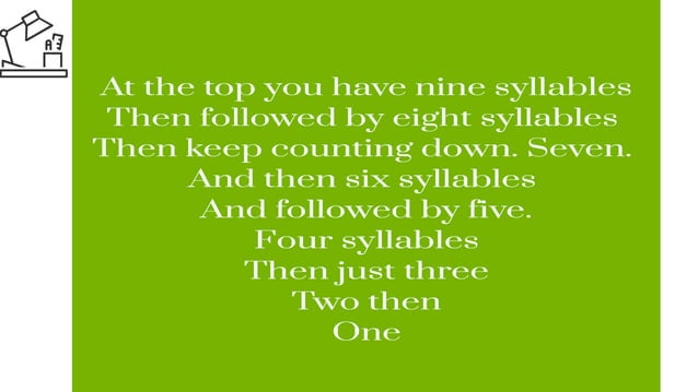 Vertical Measure poetry presentation slides | PPT