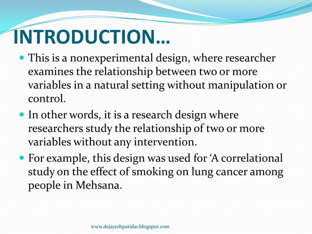 Nonexperimental research design | PPT Nonexperimental research design | PPT