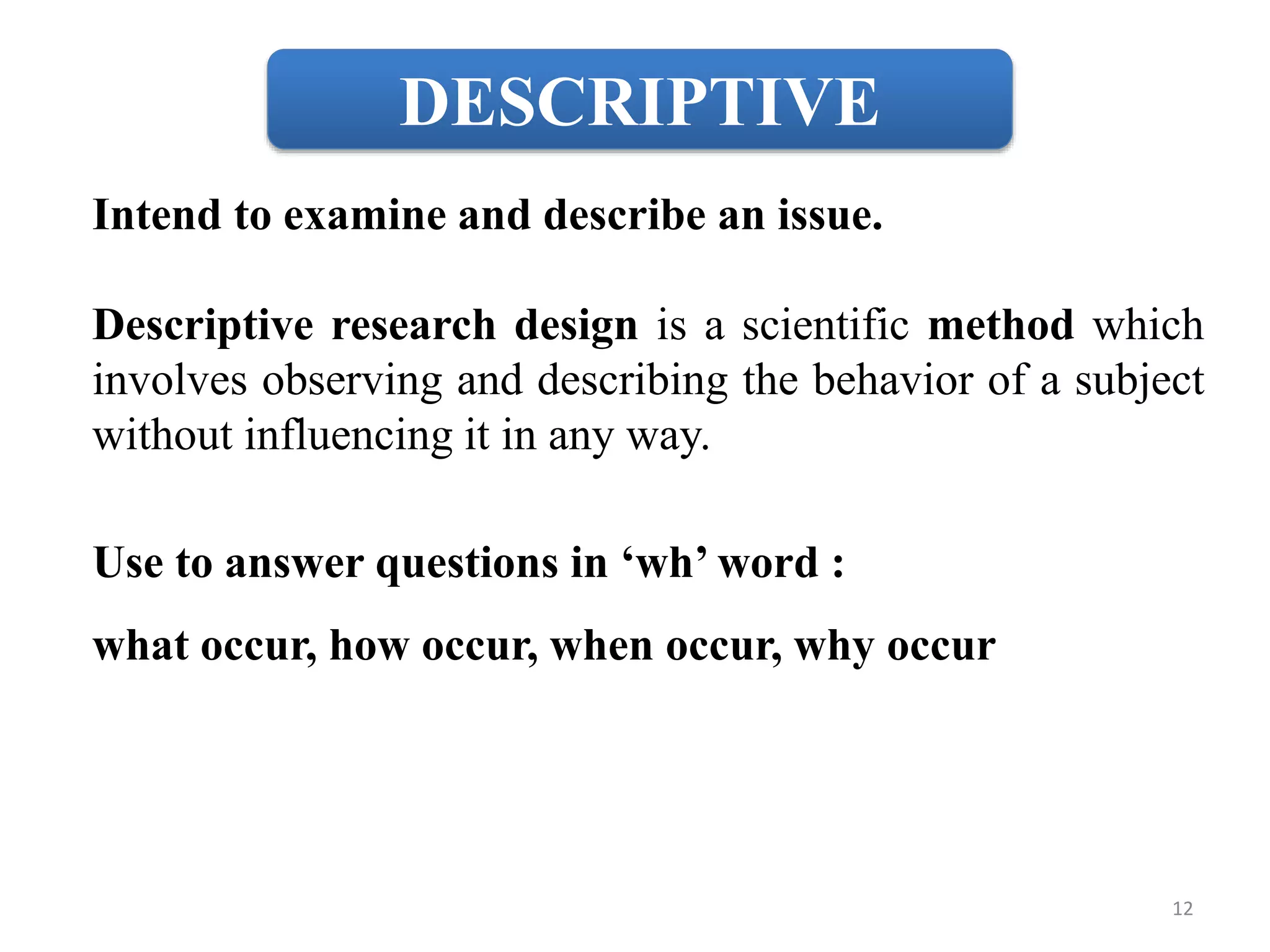 Non Experimental Research Design PPTX non-experimental-research-design-pptx