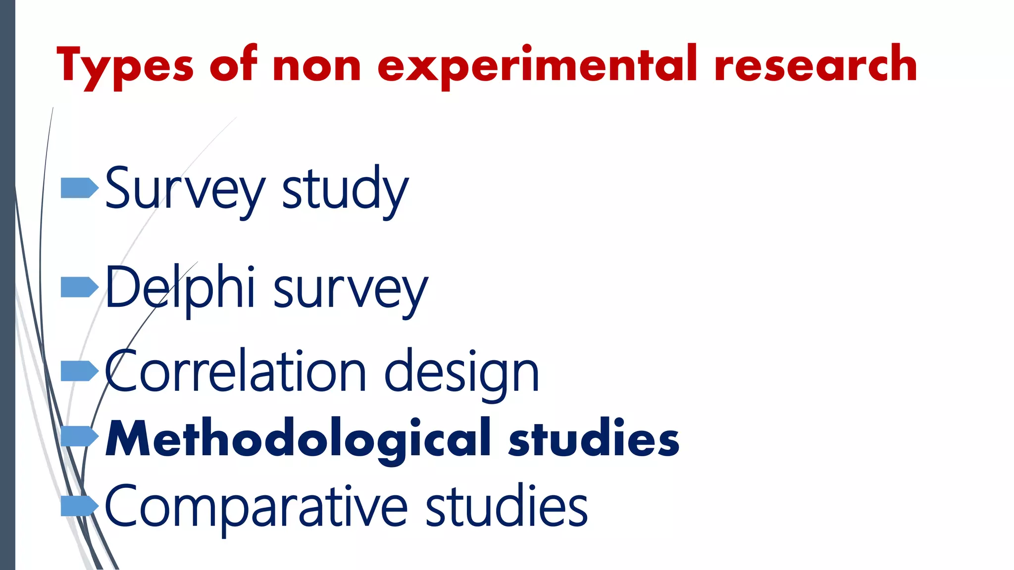 Non expermental research design | PPTX