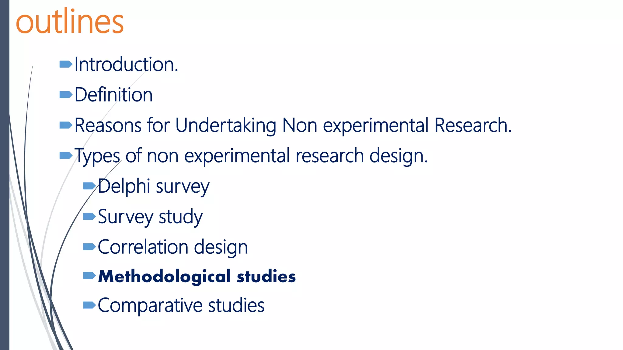 Non expermental research design | PPTX