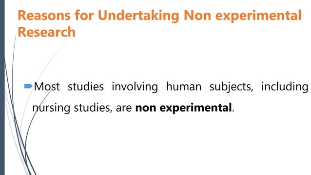 Non expermental research design | PPTX