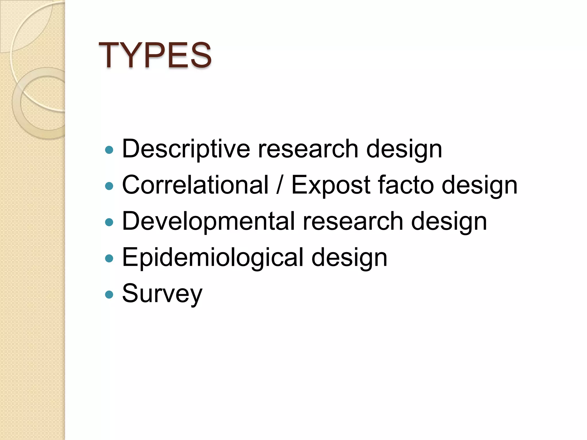 Non experimental design | PPTX