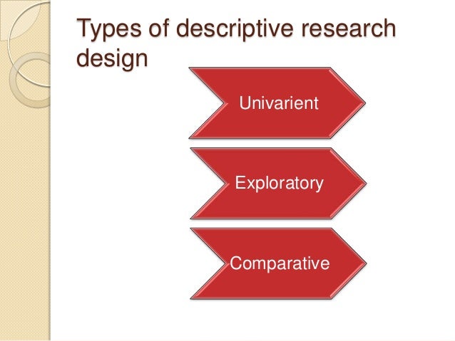 Non experimental design