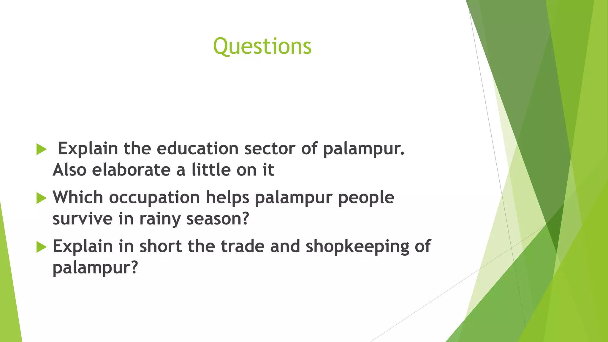 non farming activities of palampur | PPTX