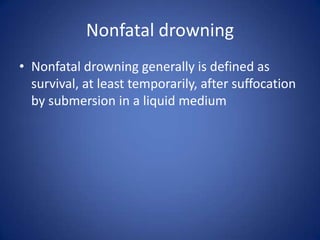 Nonfatal Drowning | PPT