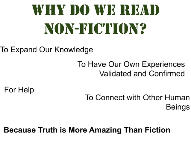 Great Non-Fiction Titles for Middle School Readers | PPT